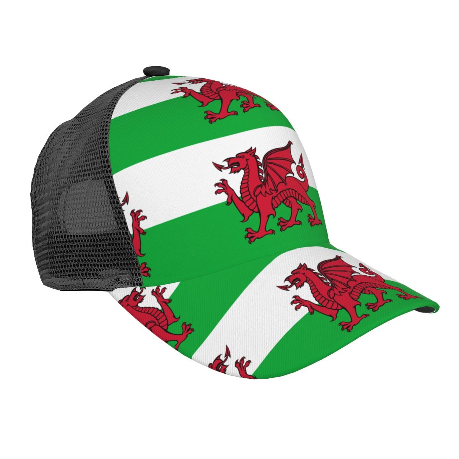 Trucker Hat For Men Women Welsh Dragon Flag Sports Baseball Cap Sun Hat ...