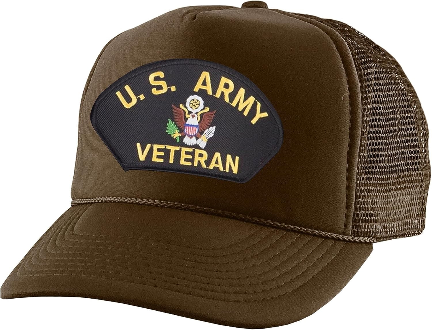 Trucker Hat Us Army Veteran Military Mesh Baseball Cap - Walmart.com