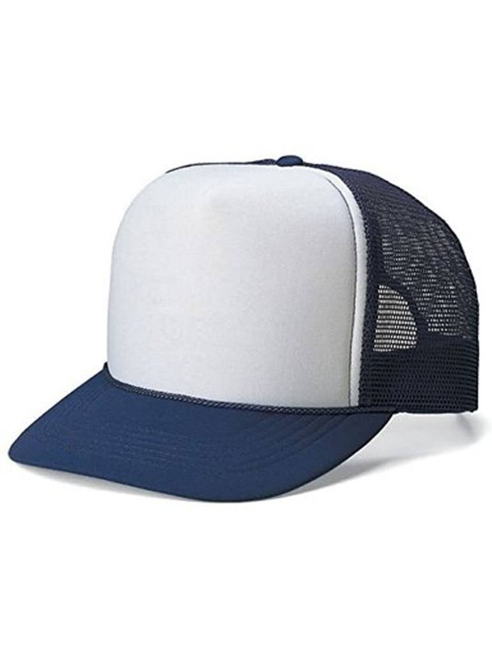 Trucker SUMMER MESH CAP - White Navy - Walmart.com