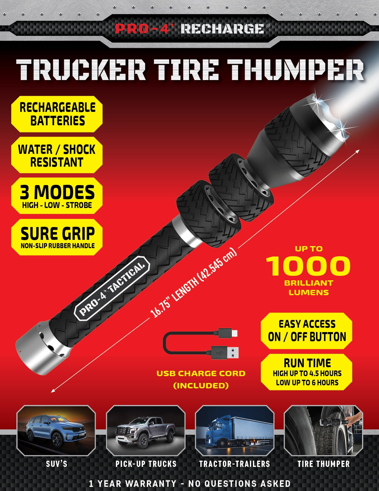 Trucker Tire Flashlight - Walmart.com