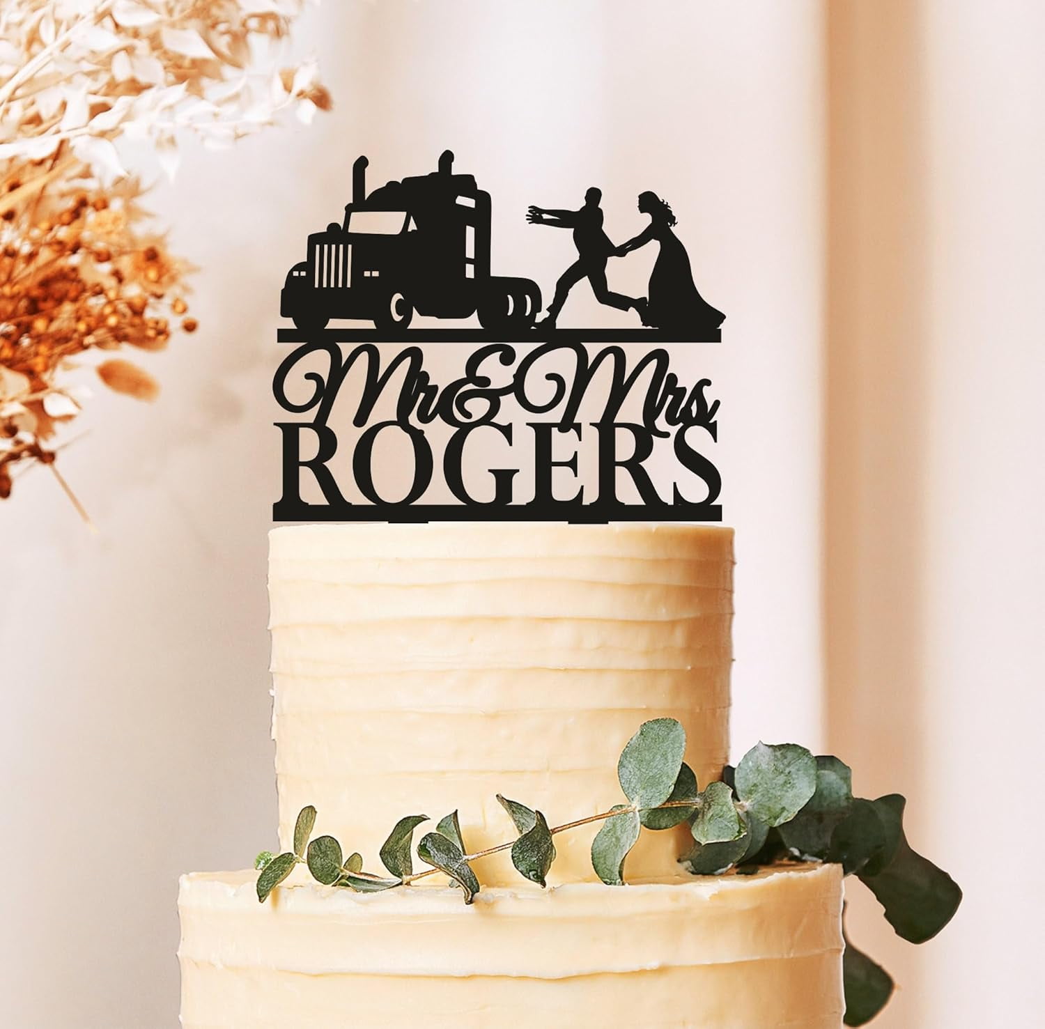 Trucker Wedding cake topper,Funny Wedding Cake Topper,Truckers Cake ...