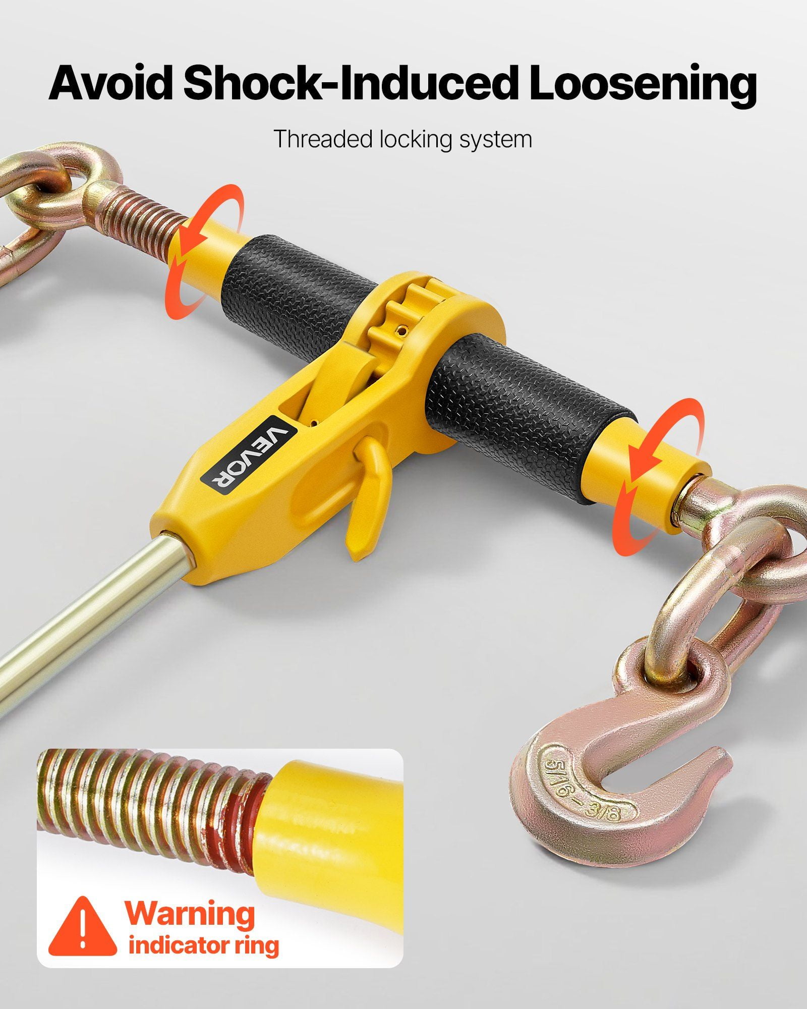 Trucker's Ratchet Binder Kit: 14ft G80 Chains & 5/16" Binders for ...