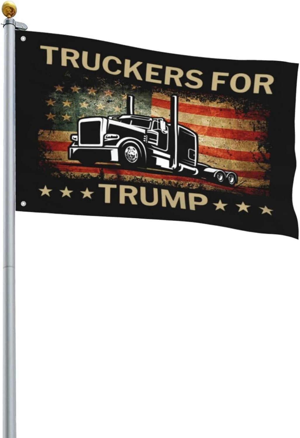 Truckers For Trump 2024 Flag 2x3 Vote Trump Pro Trump 2024 Flag ...