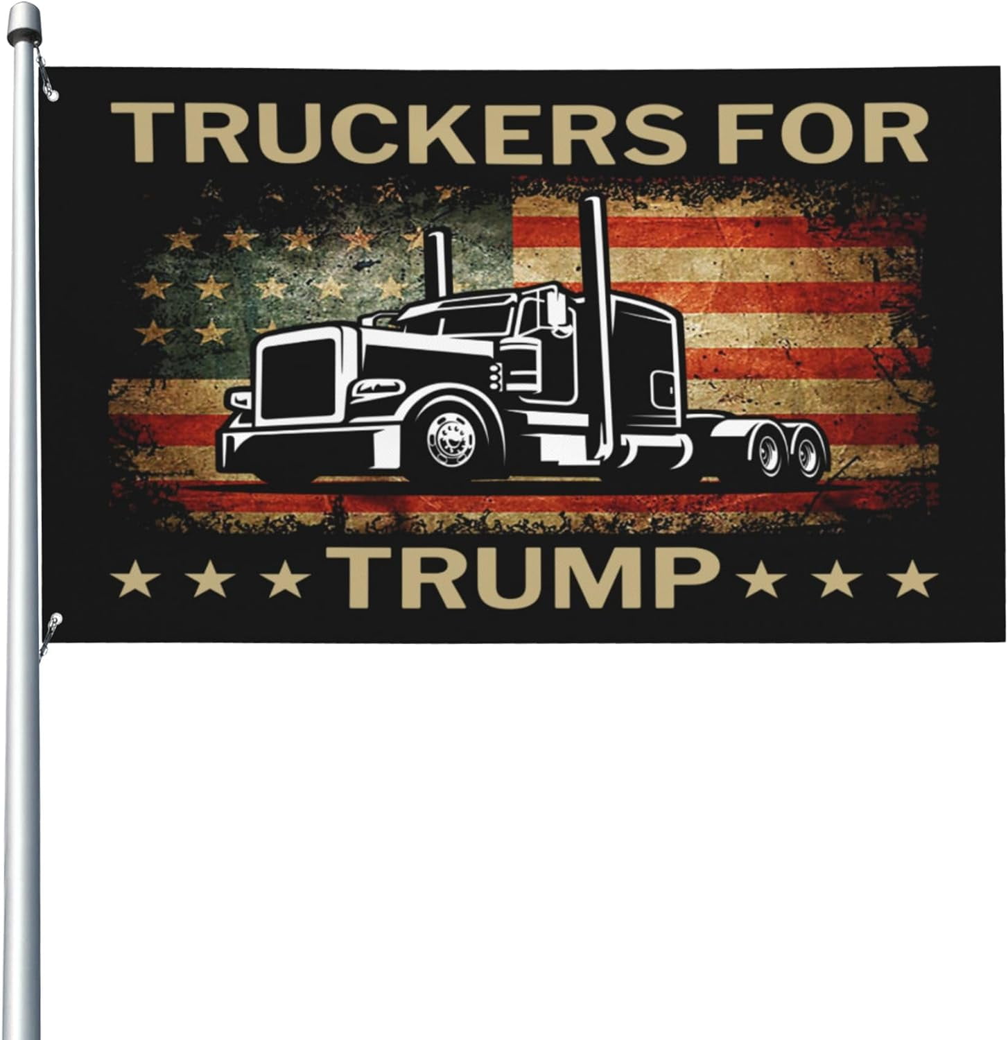 Truckers For Trump 2024 Vote Trump Pro Trump 2024 Flag 3x5 Tapestry ...