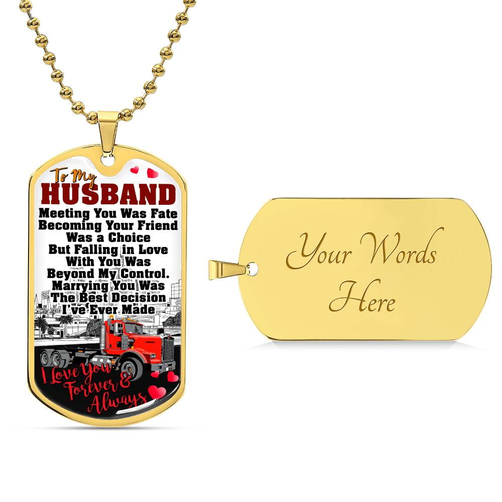 Truckers Necklace, Truck Driver Gift - Gift for Husband, Boyfriend, My ...