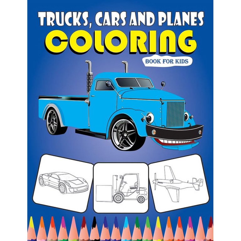 colouring pictures of cars and trucks