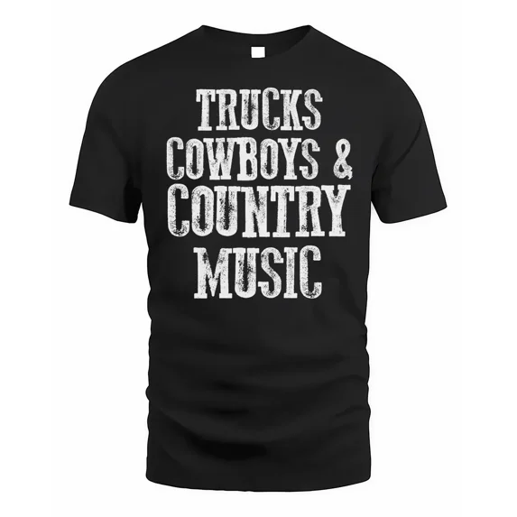 Trucks Cowboys Country Music Funny Southern Shirt - Walmart.com