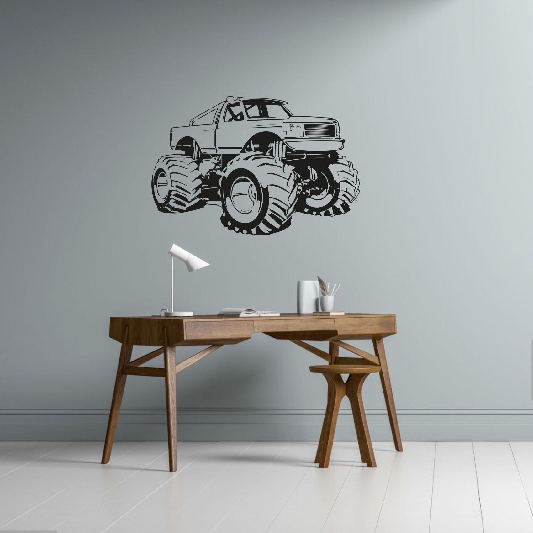 Trucks Monster Truck Rally Toy Car Big Vehicle Wall Sticker Art Decal ...