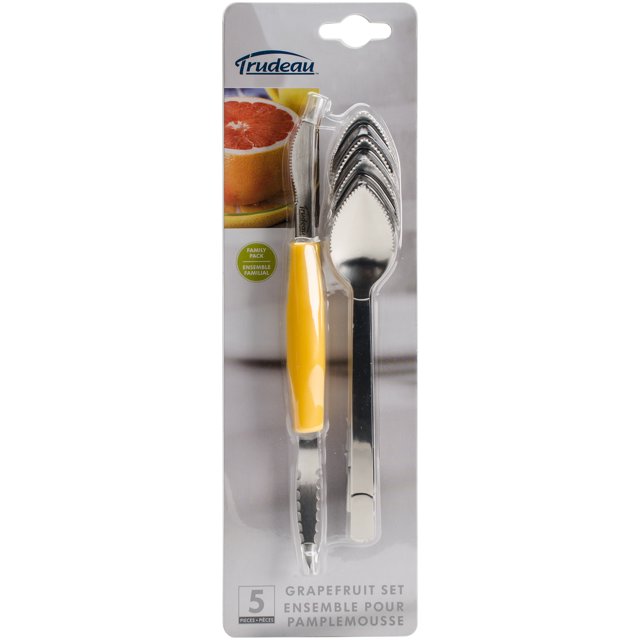 Trudeau Maison Grapefruit Set 5/Pcs-Yellow & Silver - Walmart.com