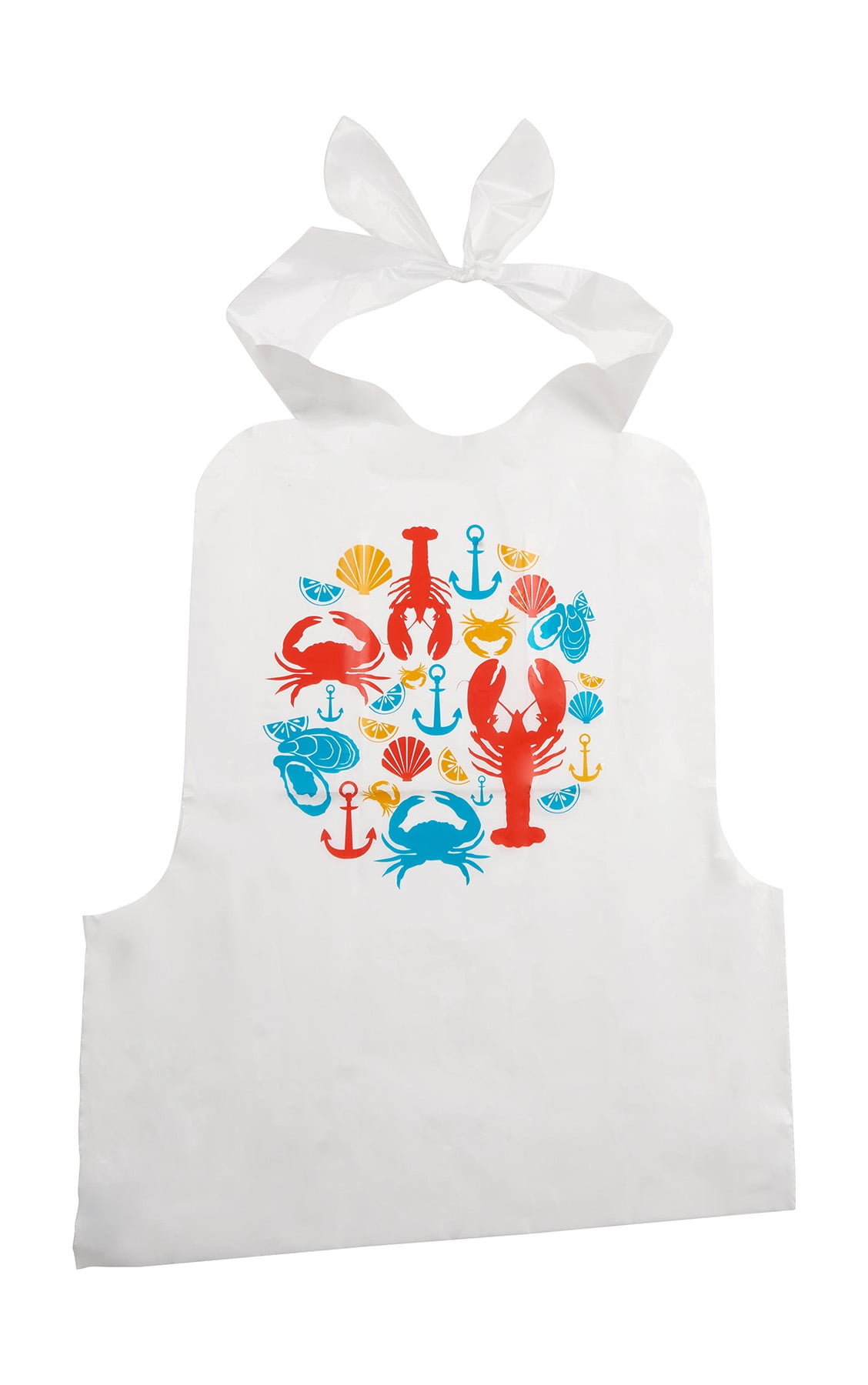 Trudeau Maison Plastic Disposable Seafood Bibs, Pack of 4 - Walmart.com