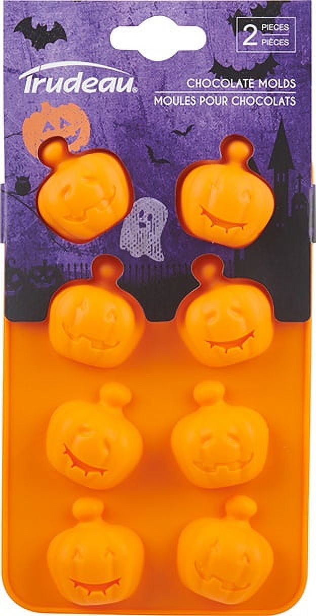 Trudeau Silicone Molds 2/Pkg-Pumpkin - Walmart.com