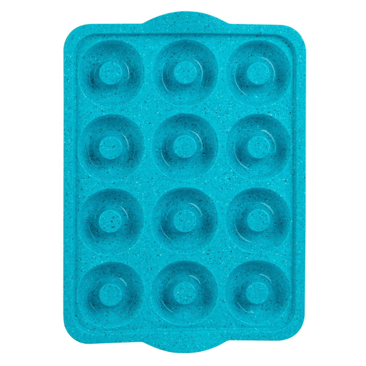 Trudeau Silicone Tropical Granite 12-Count Donut Pan | Blue - Walmart.com