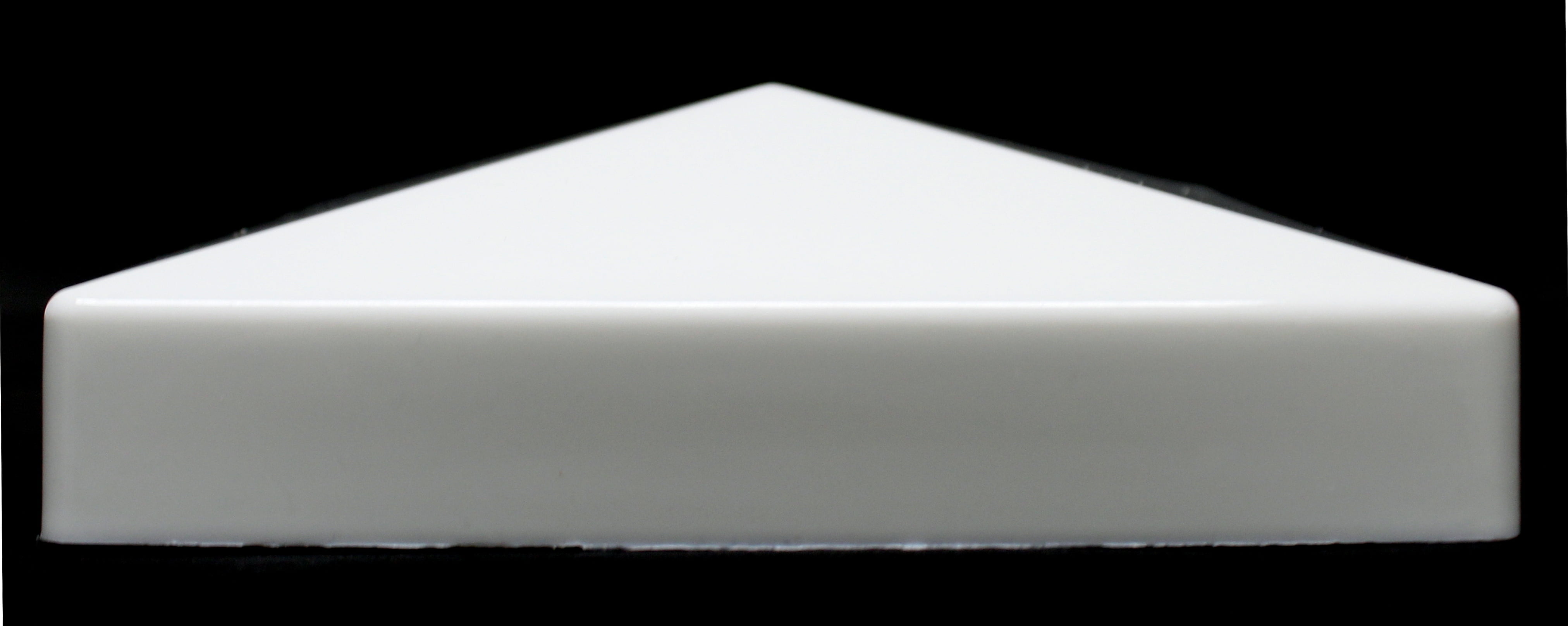 True 6x6 (155mm x 155mm) Plastic Pyramid Vinyl Fence Post Cap for True ...