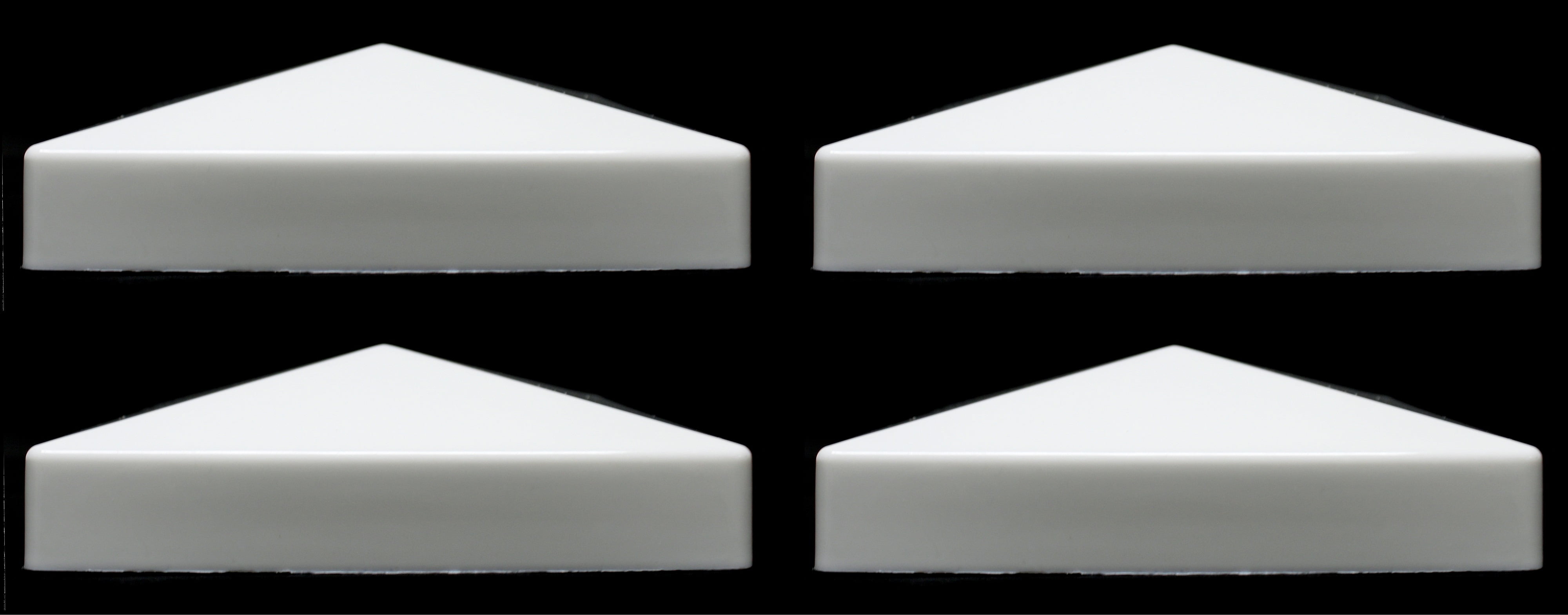 True 6x6 (155mm x 155mm) Plastic Pyramid Vinyl Fence Post Cap for True ...