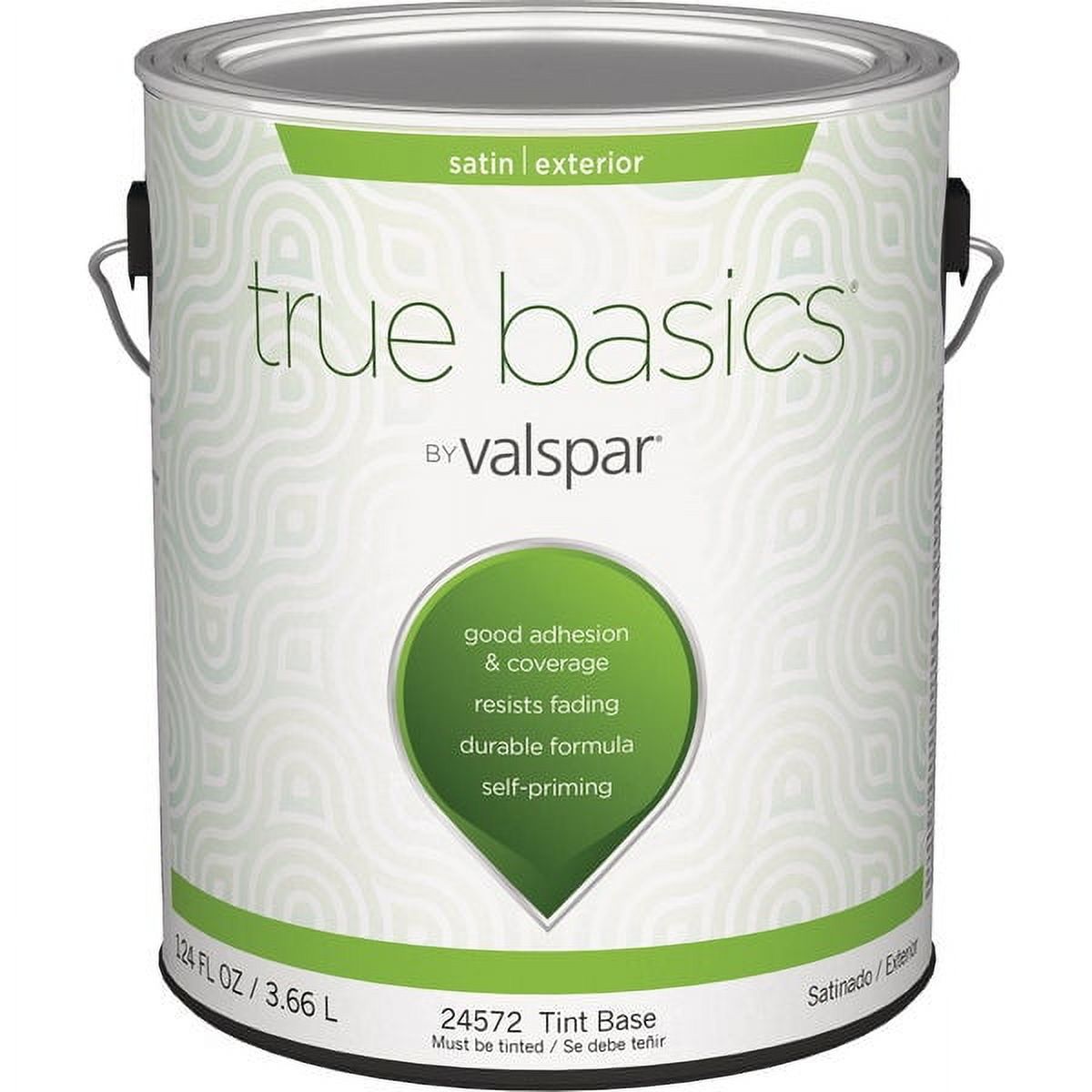 True Basics by Valspar Satin Exterior House Paint, 1 Gal., Tint Base ...