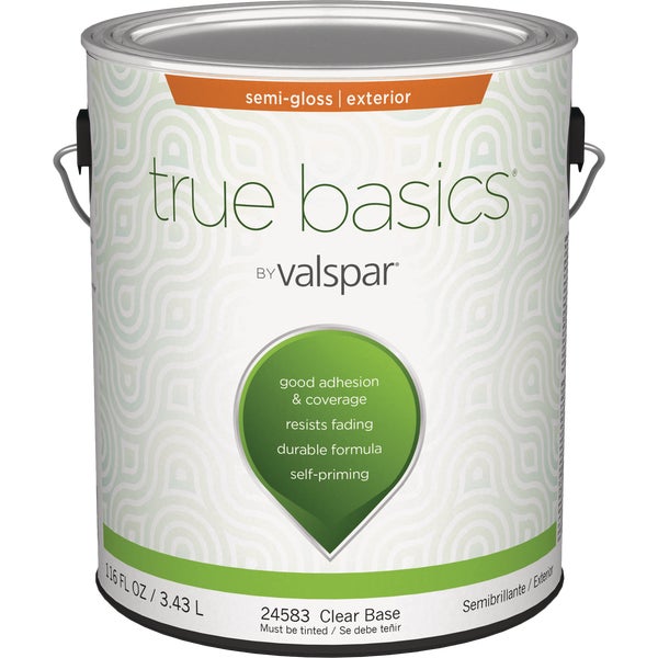 True Basics by Valspar Semi-Gloss Exterior House Paint, 1 Gal., Clear ...