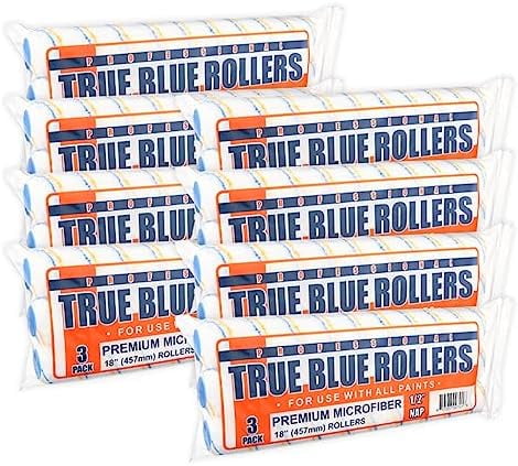 True Blue 18" Professional Paint Roller Covers, 18 Inch, Best for All ...