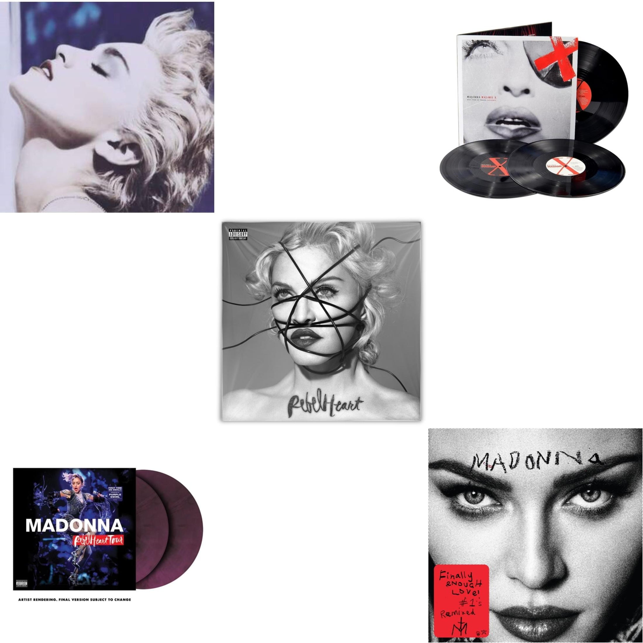 True Blue (180G) & Rebel Heart Tour (X) (Purple Galaxy Swirl Vinyl/2LP ...