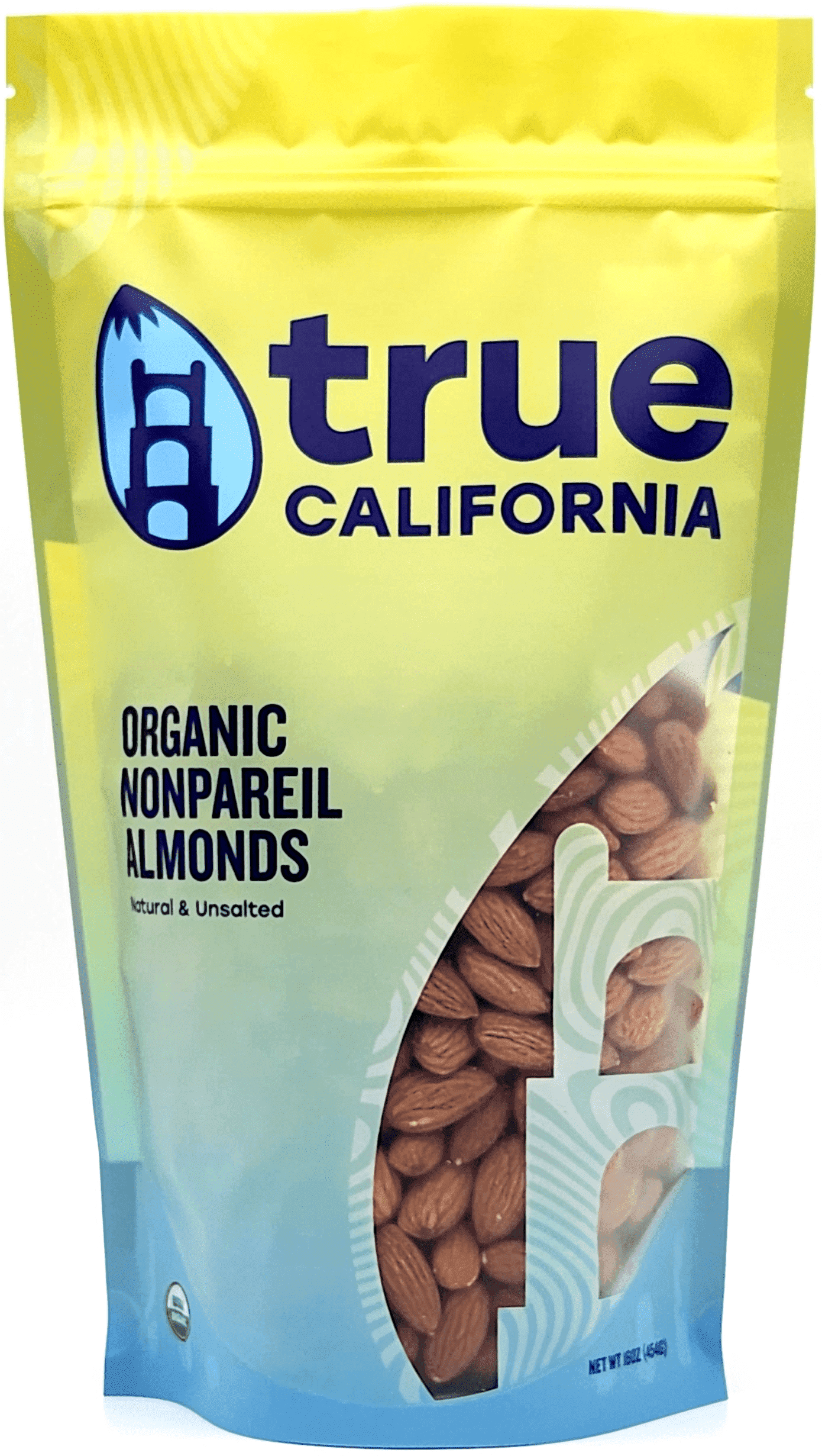True California Organic Nonpareil Almonds, Natural & Unsalted, Shelled ...