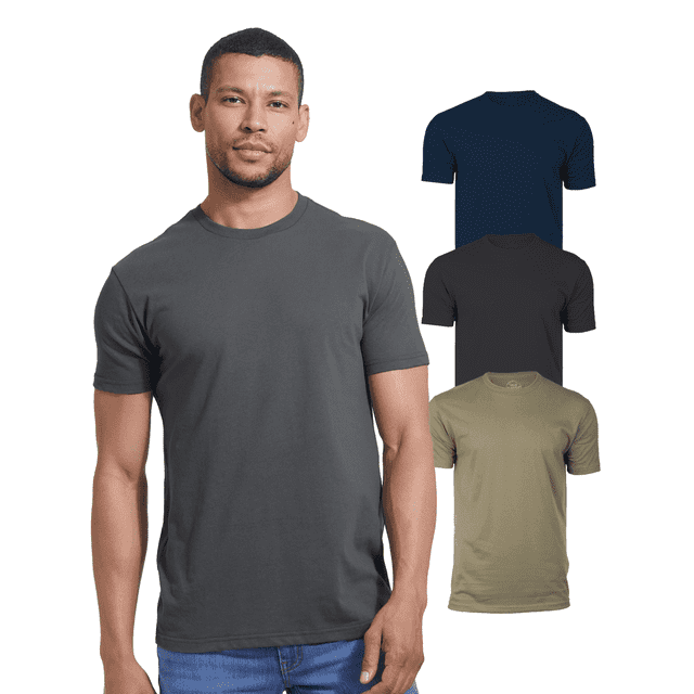 True Classic Tees Men's Premium Fitted Crew Neck T-Shirts, 3 Pack ...