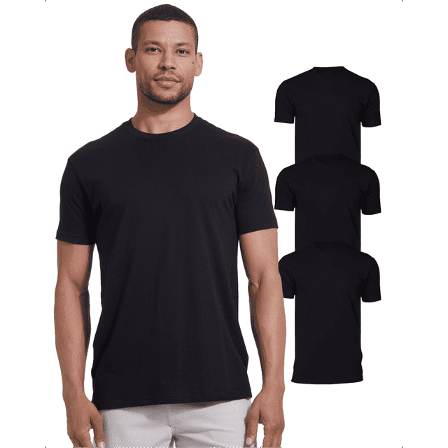 True Classic Tees Men's Fitted Crew Neck T-Shirts, 3 Pack, Premium ...