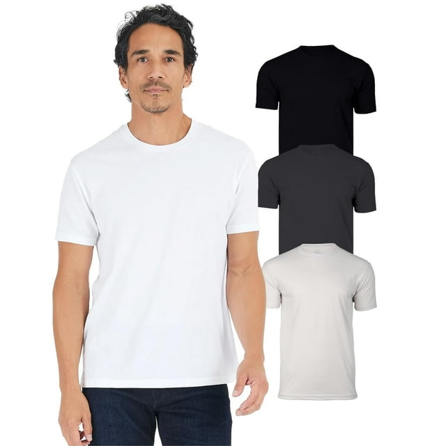 True Classic Tees Men's Premium Fitted Crew Neck T-Shirts, 3 Pack ...