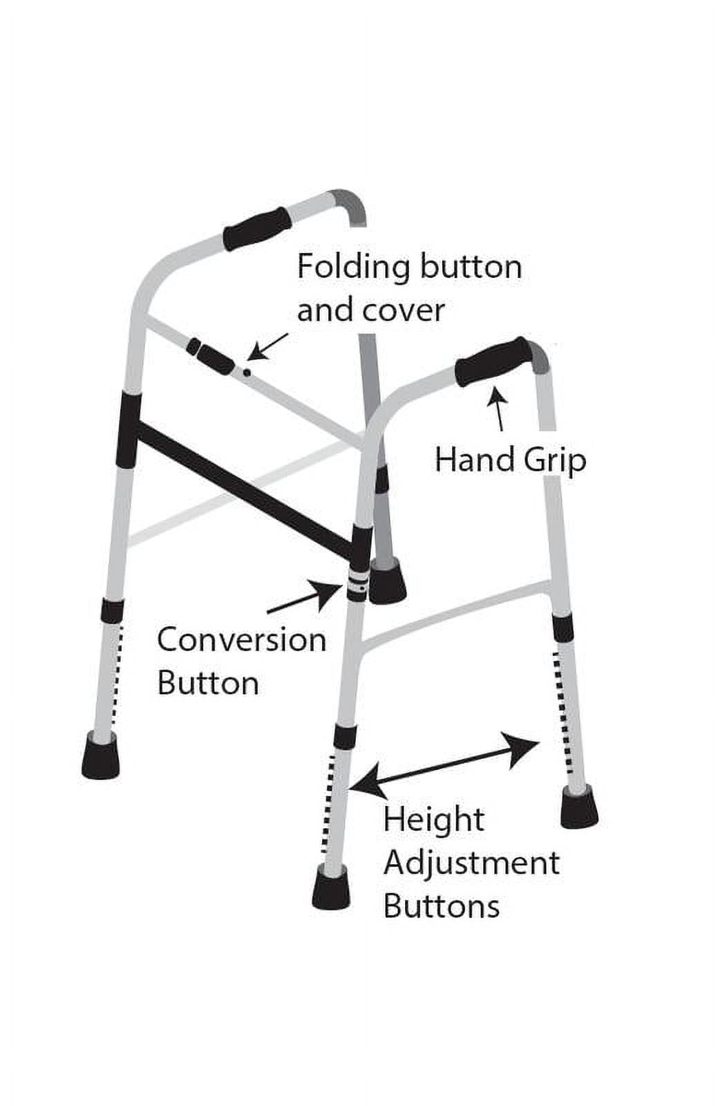 True Comfort Folding Walker - Walmart.com