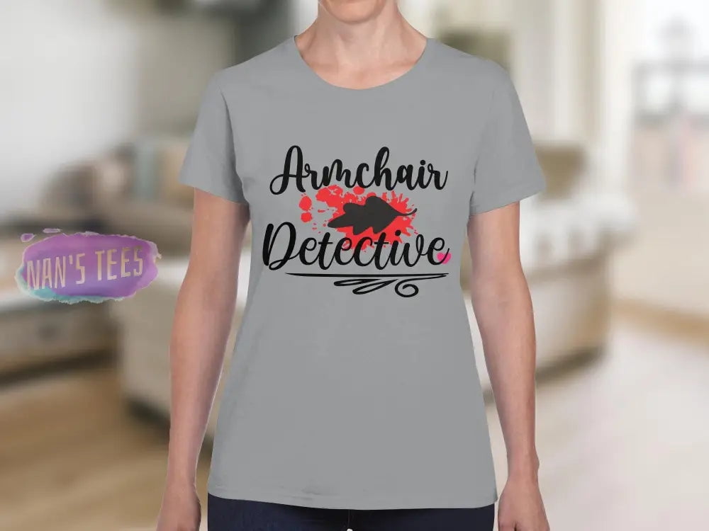 True Crime Armchair Detective Short Sleeve Graphic T-Shirt | Gift for ...
