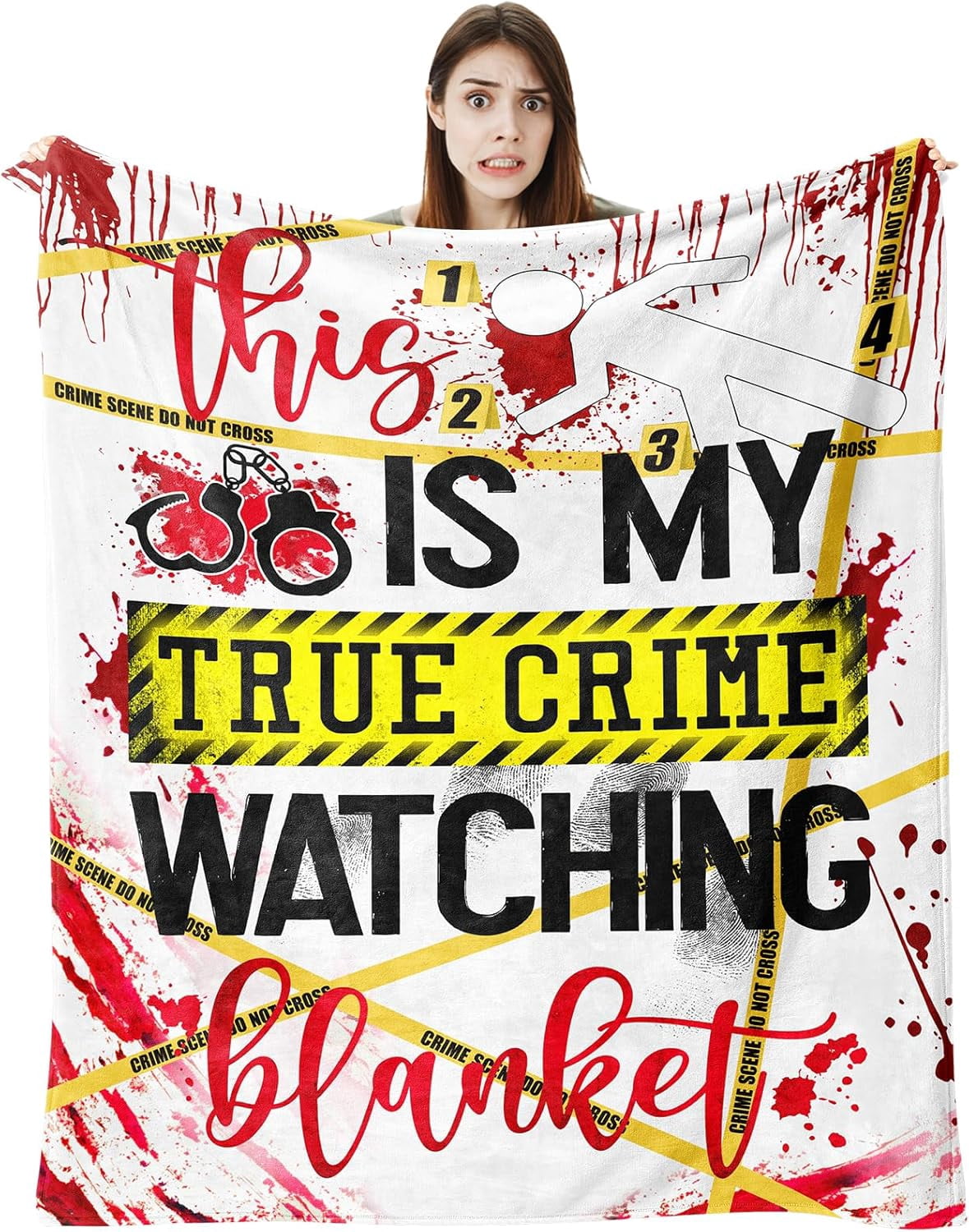 True Crime Gifts, True Crime Blanket 60"X80", Serial Killer Gifts, True ...