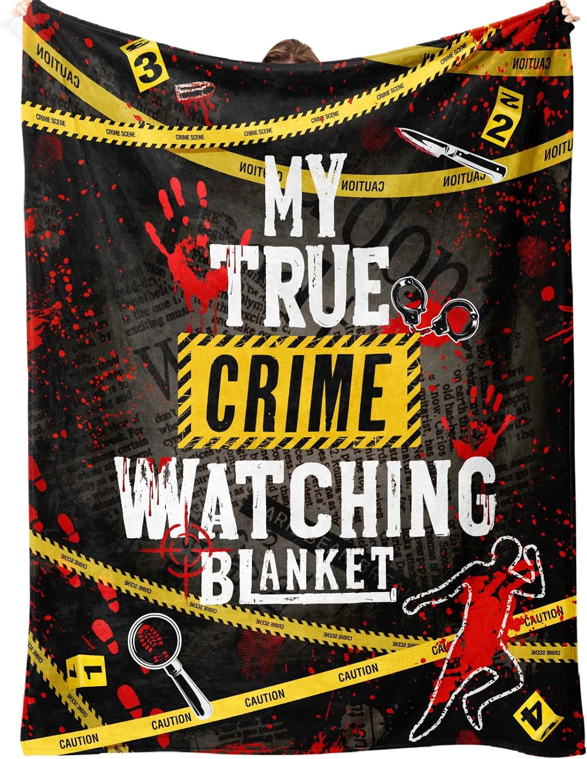 True Crime Gifts, True Crime Christmas Blanket, True Crime Gifts for ...