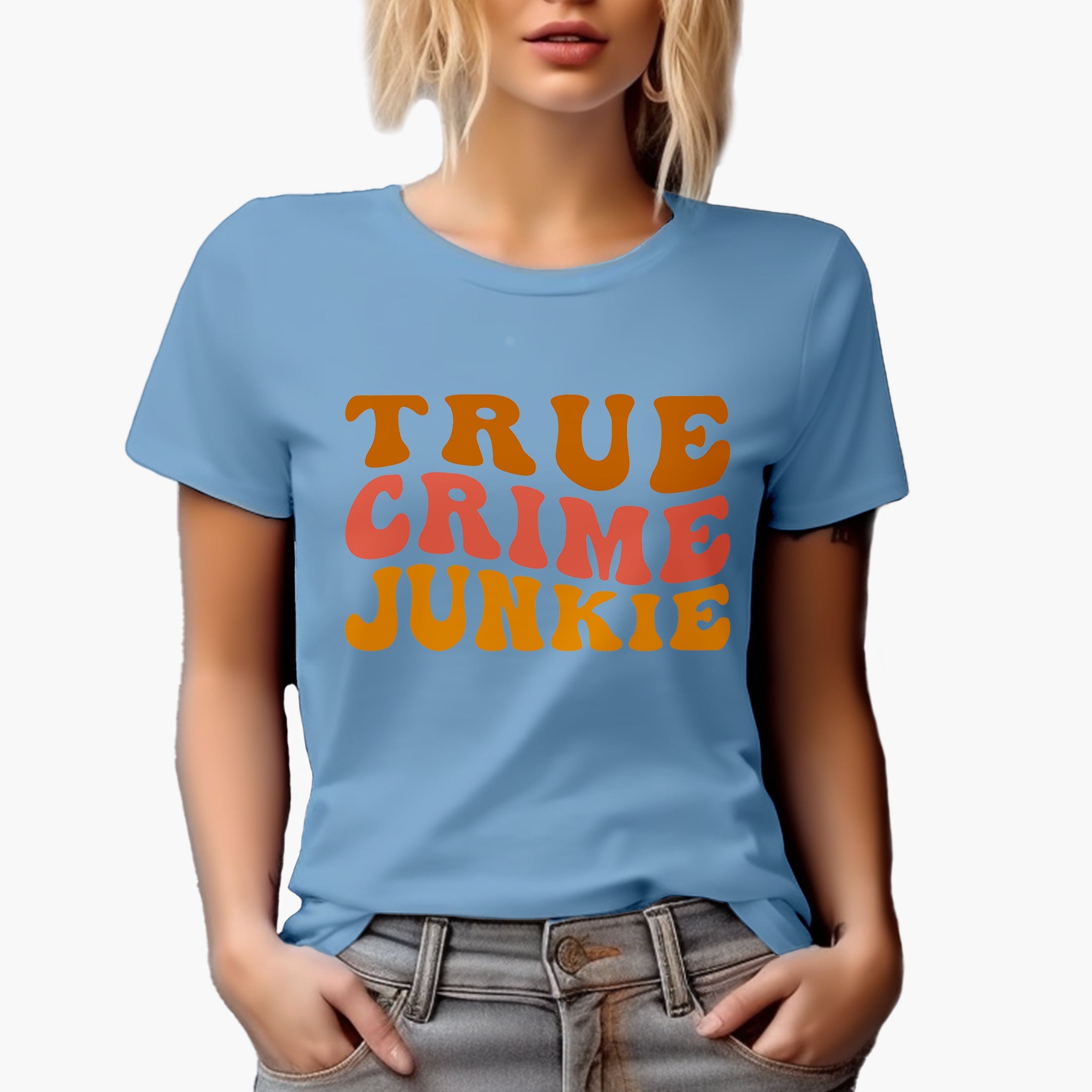 True Crime Junkie, Podcast Listener or Lover Themed, Groovy Retro Wavy ...