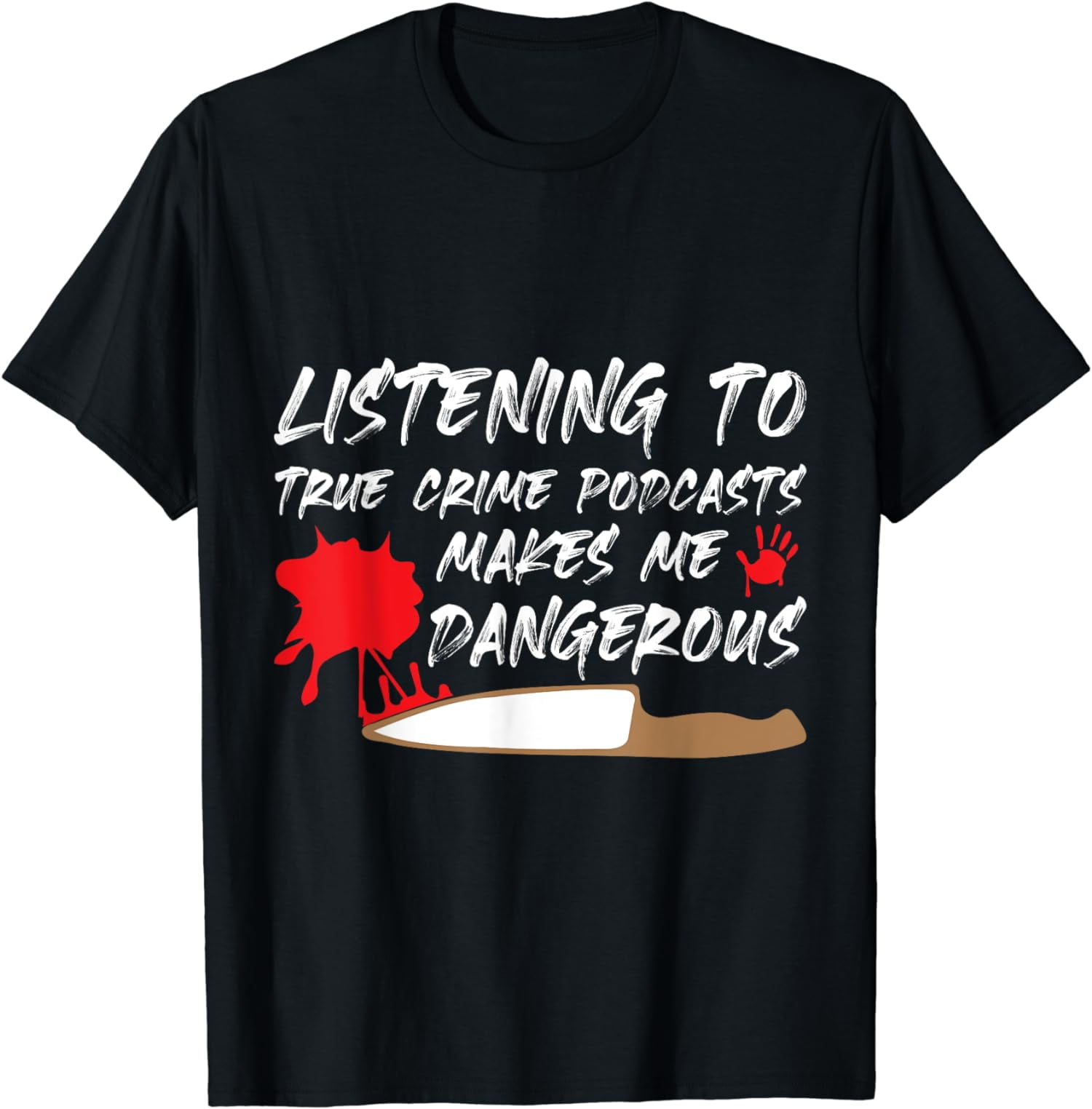 True Crime Podcast Detective Serial Killer Tv Show T-Shirt - Walmart.com