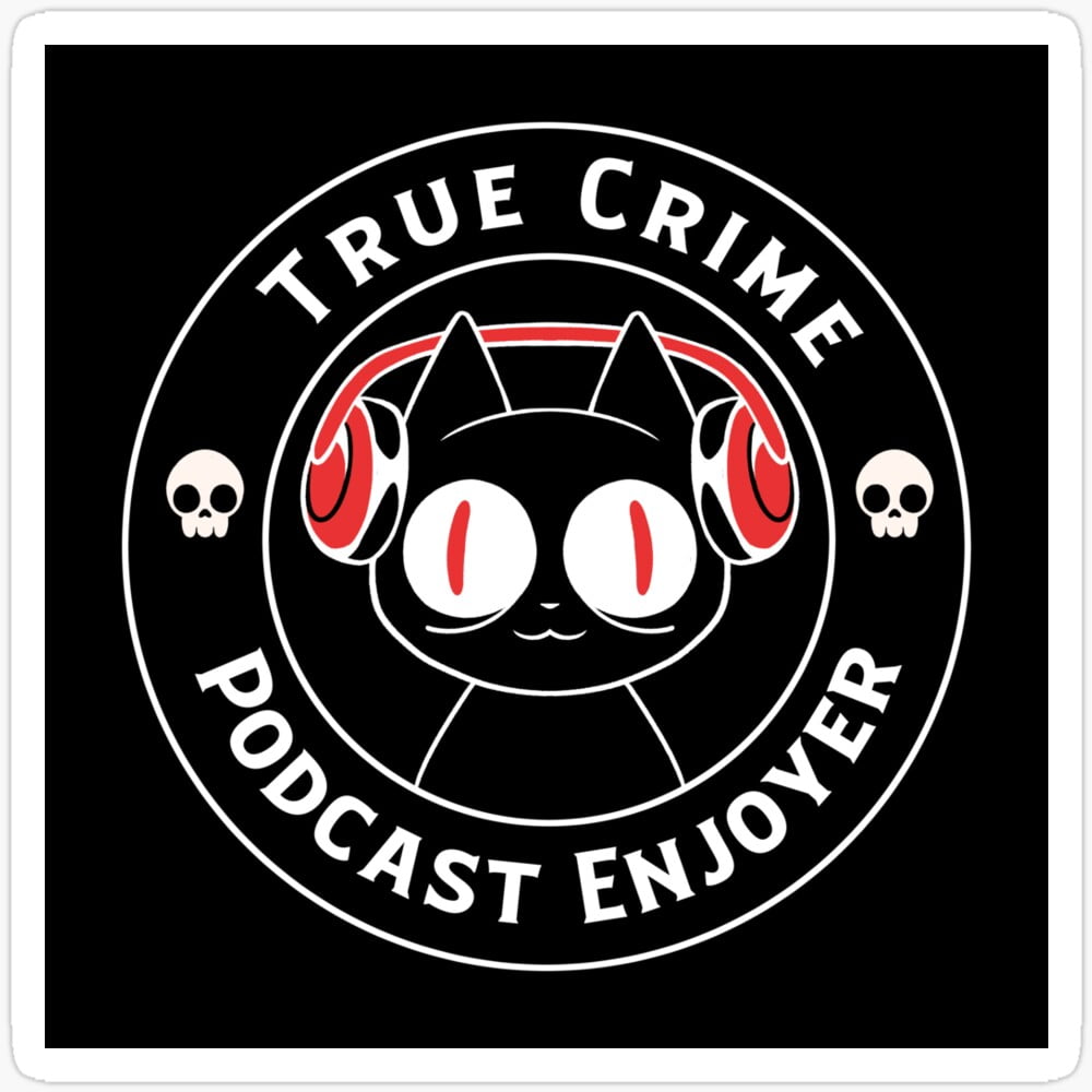 True Crime Podcast Listener Cat Sticker Phone Decal Water Bottle ...