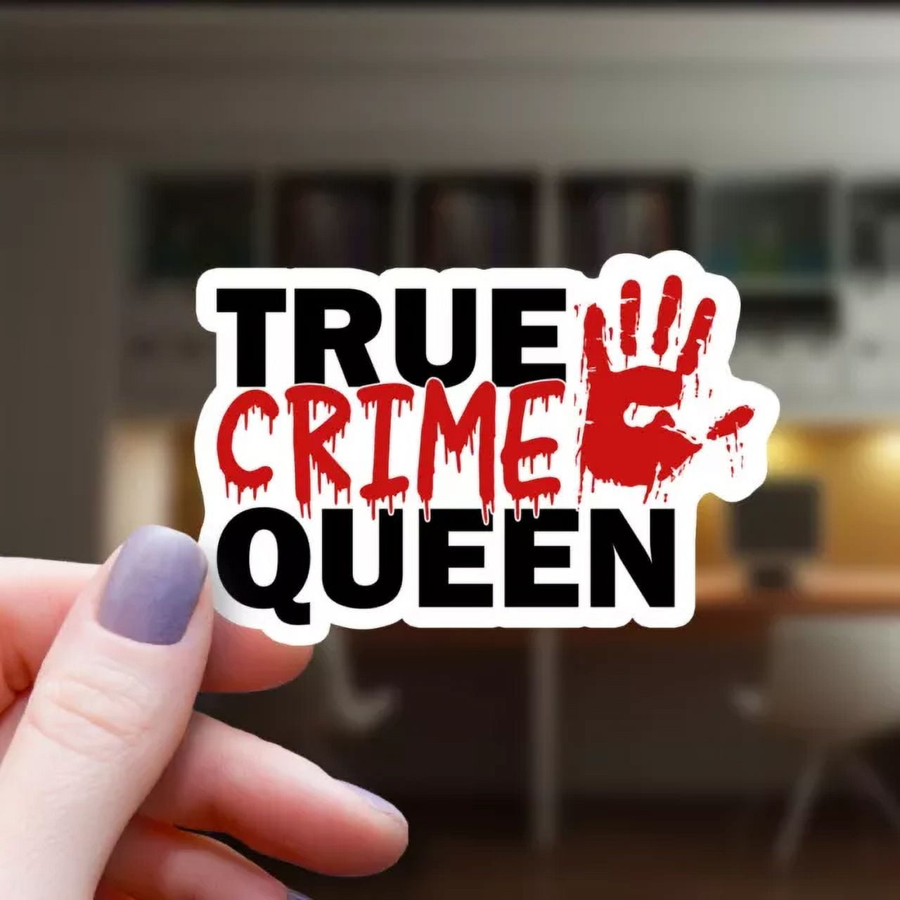 True Crime Queen Sticker True Crime Queen Decal Phone Decal Water ...