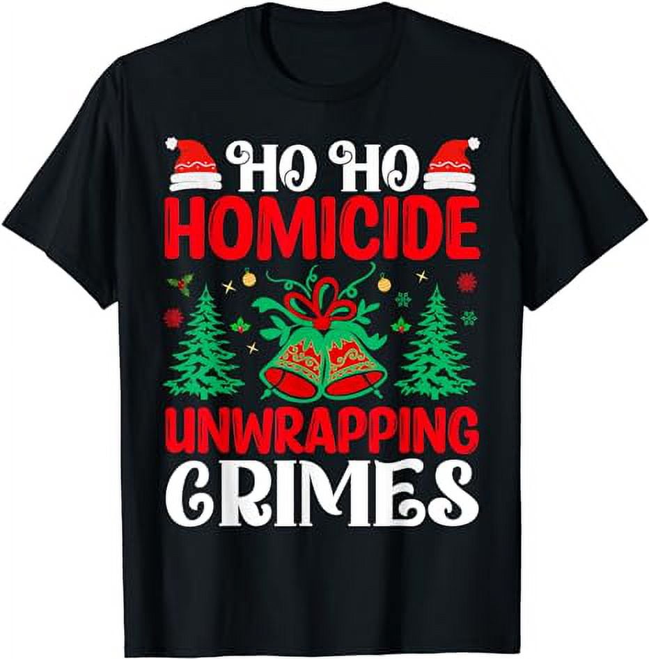 True Crime Serial Killer Obsessed Junkie Christmas Xmas T-Shirt ...