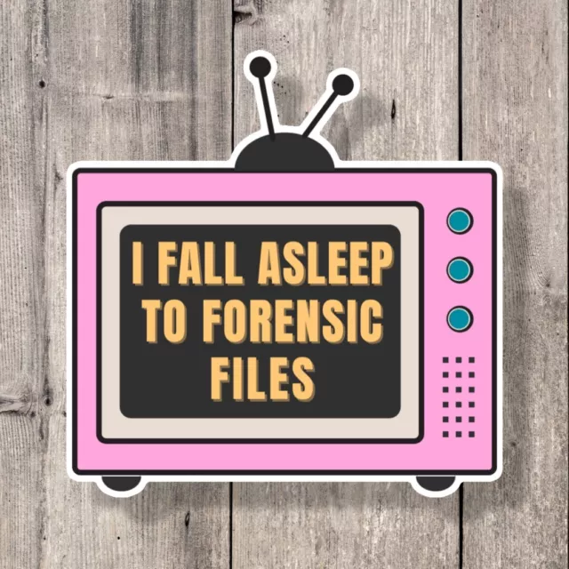 True Crime Vinyl Sticker Laptop Sticker Water Bottle Sticker ...