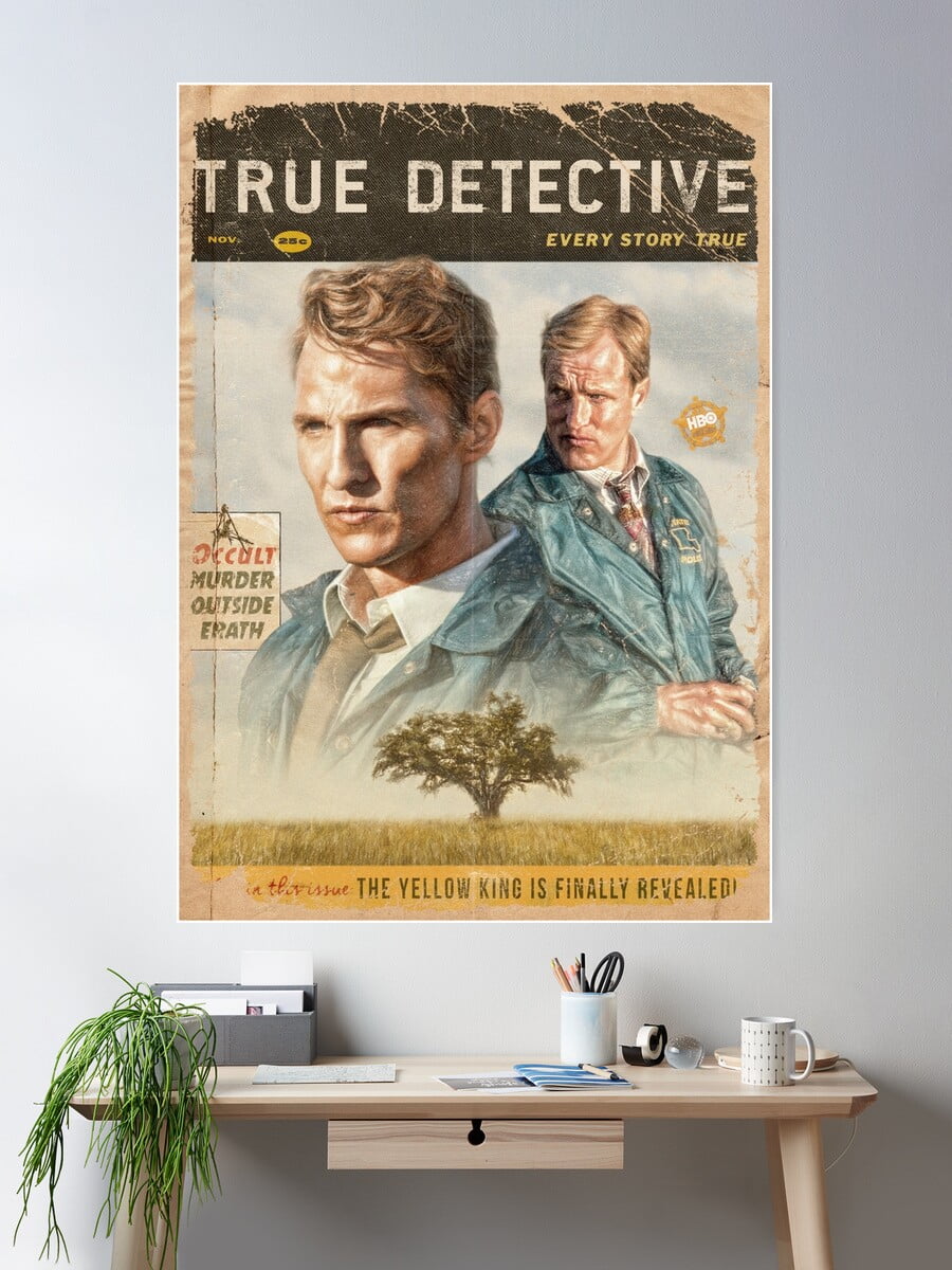 True Detective Season 1 Poster Wall Art, Modern Wall Decor For Living ...