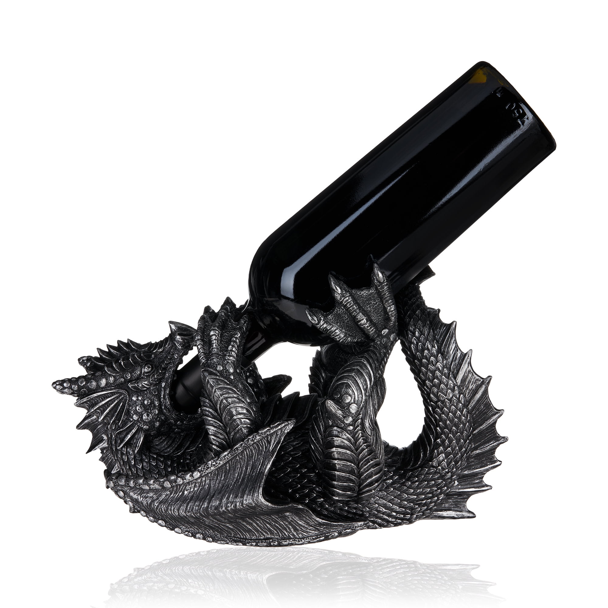 True Dragon Polyresin Wine Bottle Holder Wine Decor for Kitchen, Wine ...
