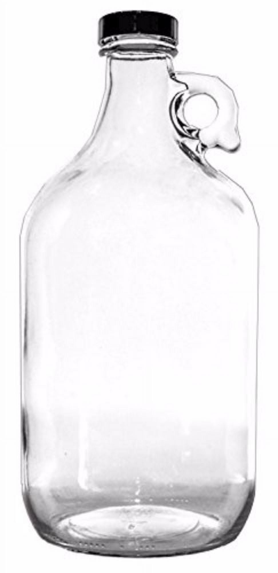 True Fabrications 1/2 Gallon Clear Glass Beer Growler - Reusable - With ...