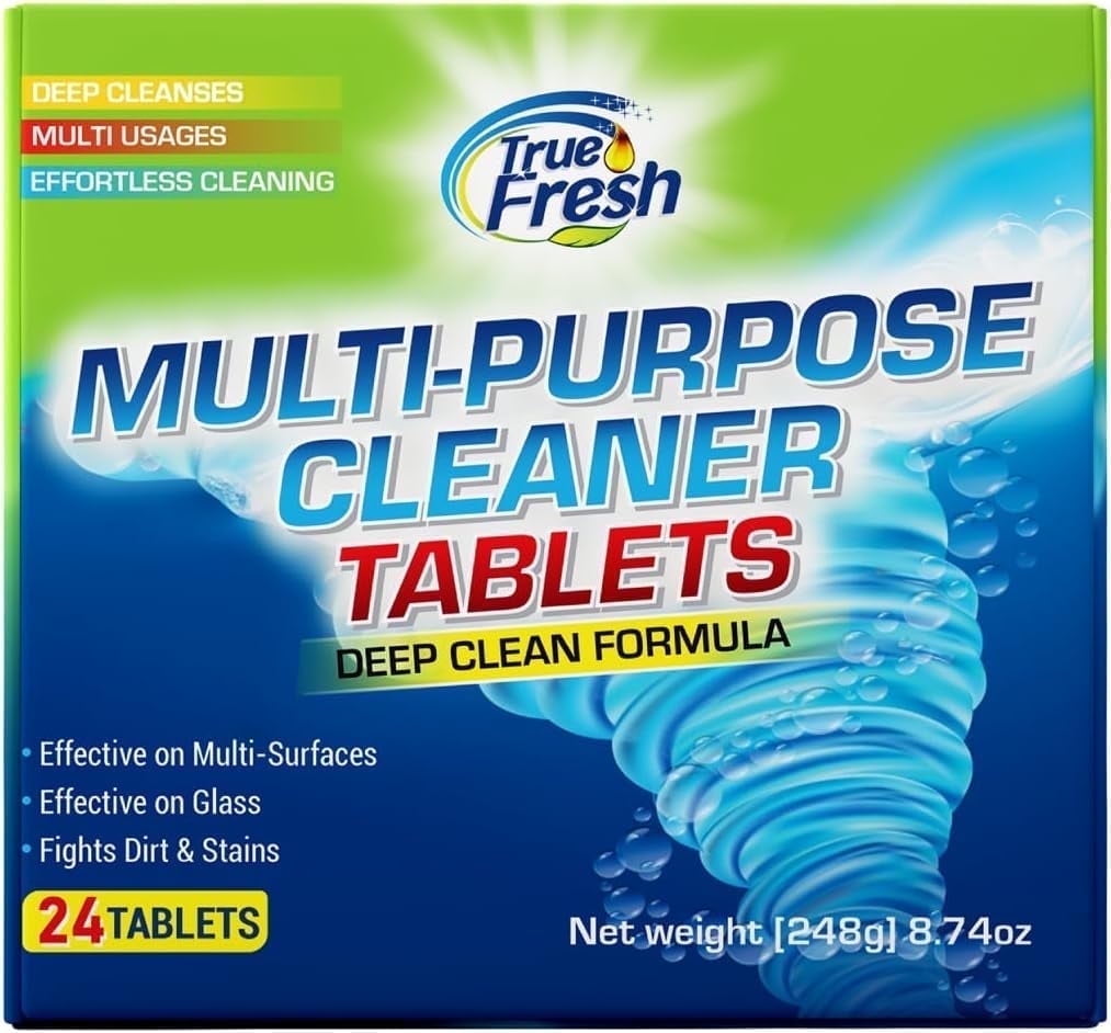 True Fresh All Purpose Cleaner Tablets 24 Pack, Multi Purpose Cleaner ...