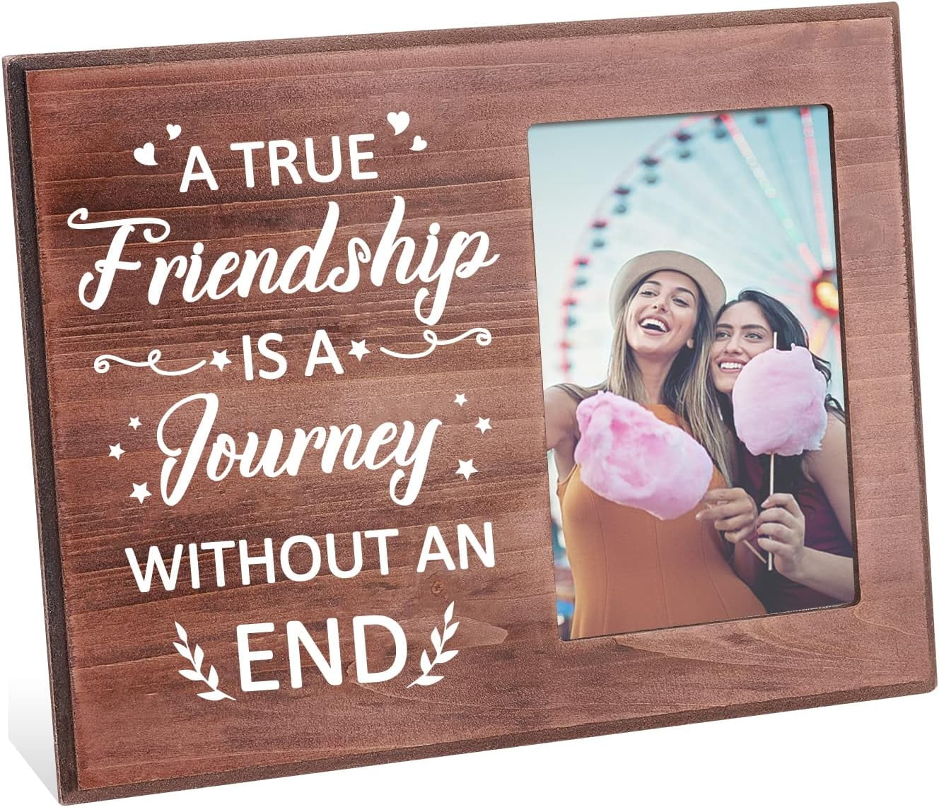 A True Friendship is a Journey Without an End Best Friend Wooden ...