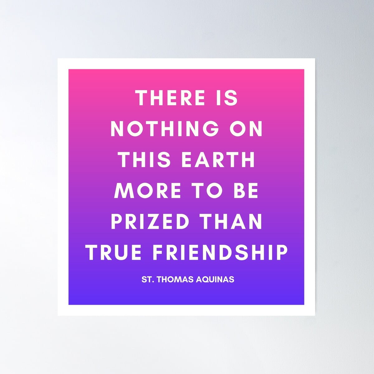 True Friendship Poster Wall Art, Modern Wall Decor For Living Room ...