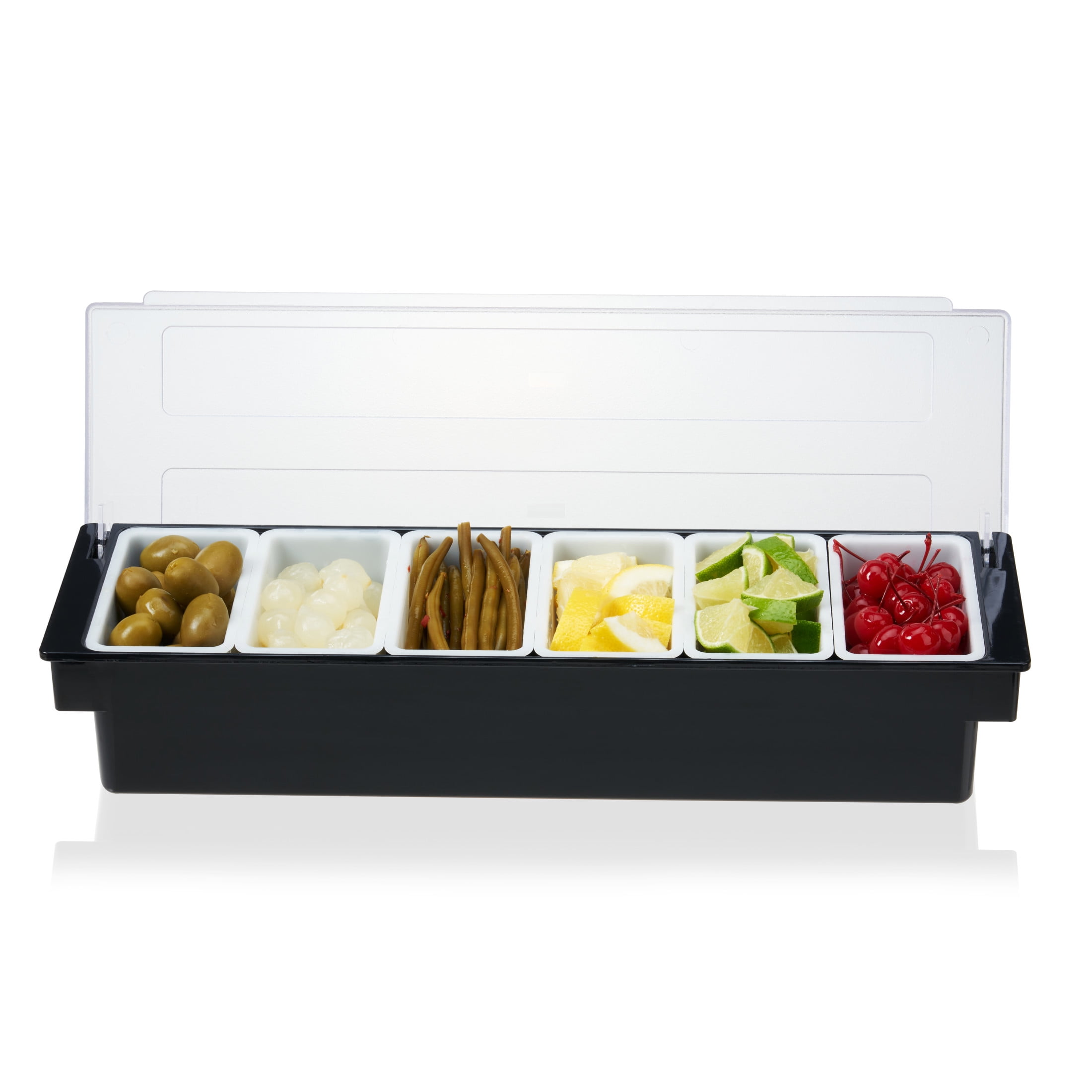 True Garnish Caddy, Plastic Bar Caddy with Lid for Cocktail Drink ...