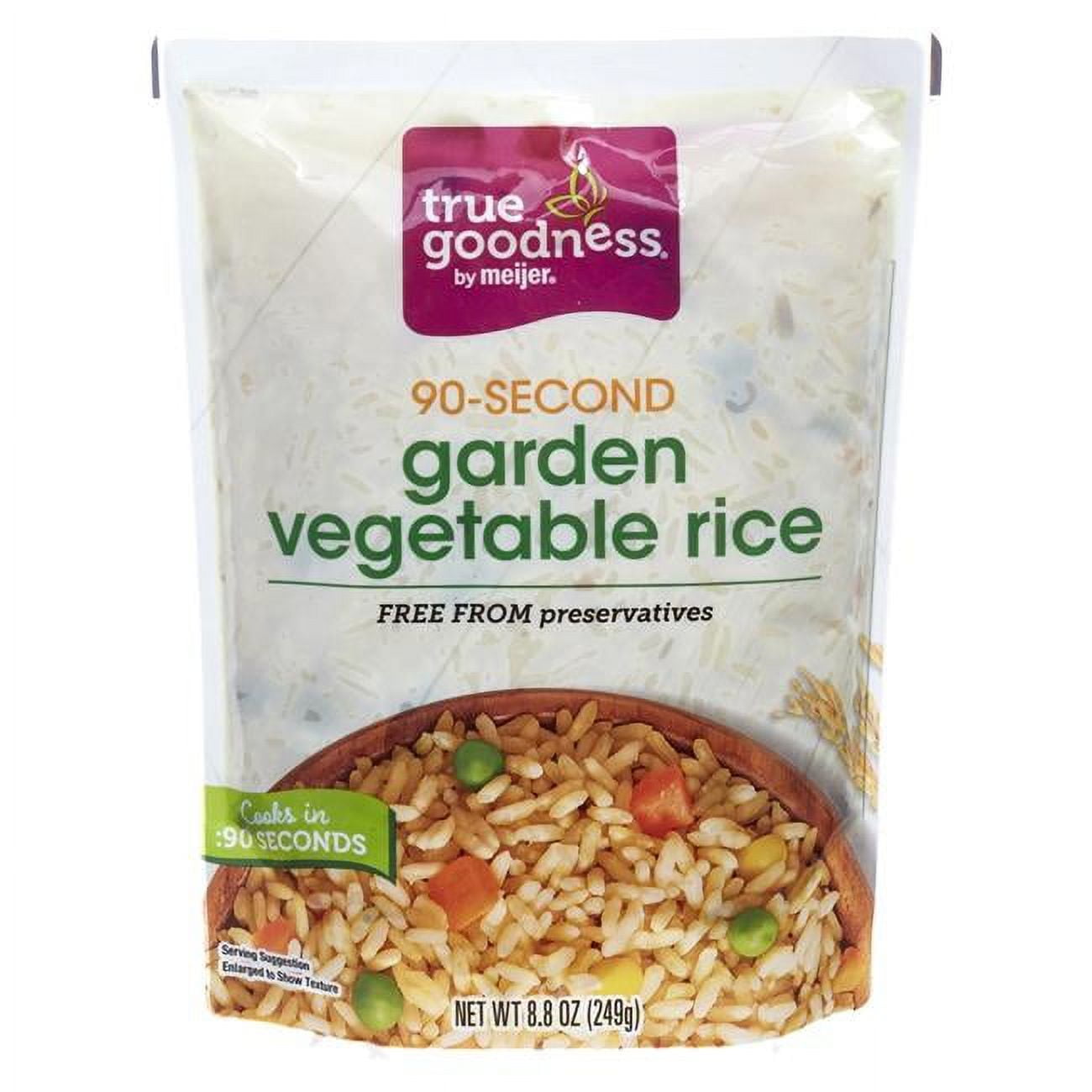 True Goodness 372238 8.8 oz Garden Vegetable Rice Entree - Pack of 6 ...
