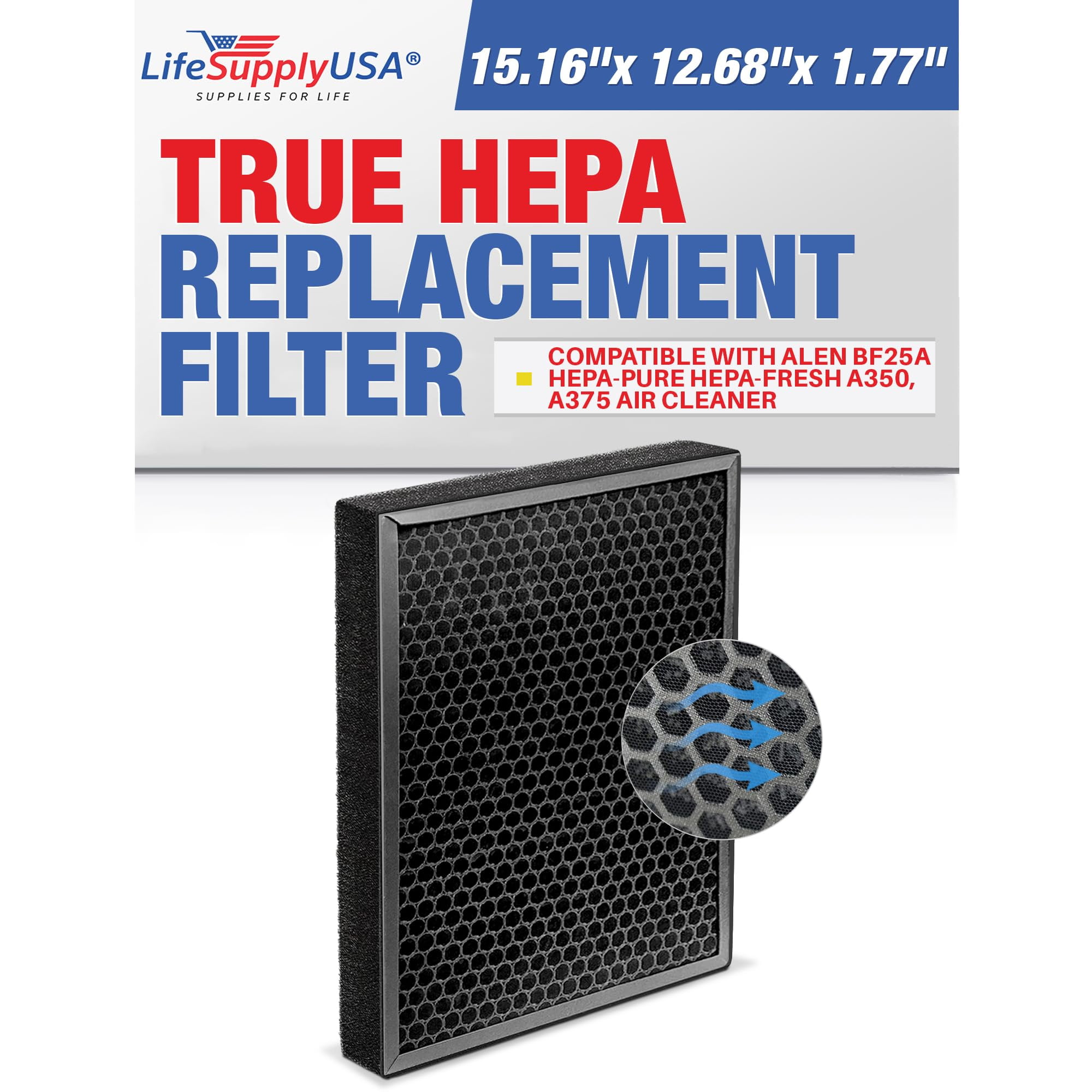 Free Shipping! True HEPA Air Cleaner Filter Replacement Compatible with ...