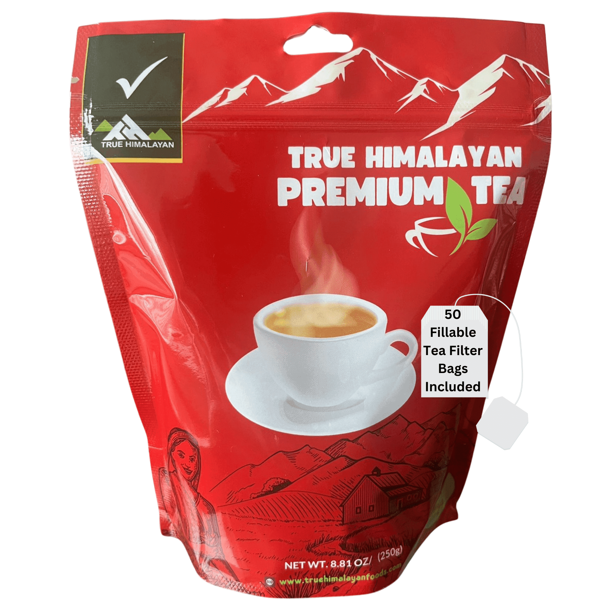 True Himalayan Premium Tea 250 grams, Loose Black Tea, Fillable Tea ...