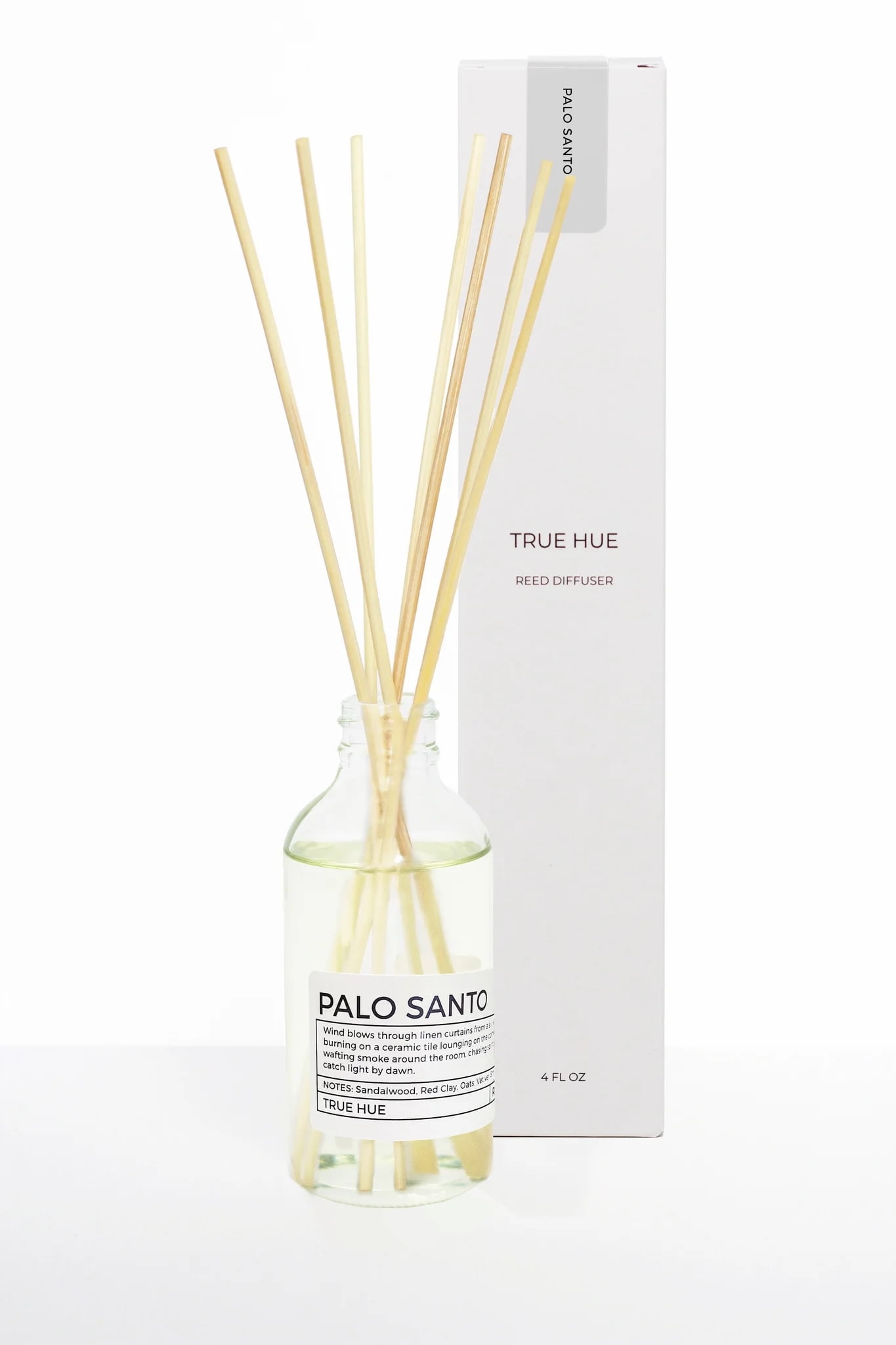 True Hue Reed Diffuser - Palo Santo (2-3 Month Usage, Premium Fragrances, 8 Rattan Reeds ...