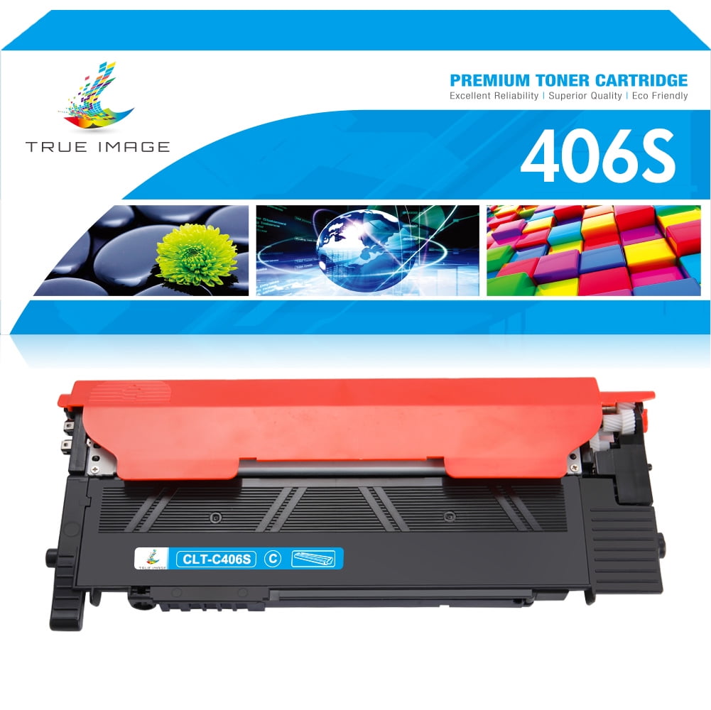 True Image 1-Pack Compatible Toner Cartridge for Samsung CLT-C406S 406S ...