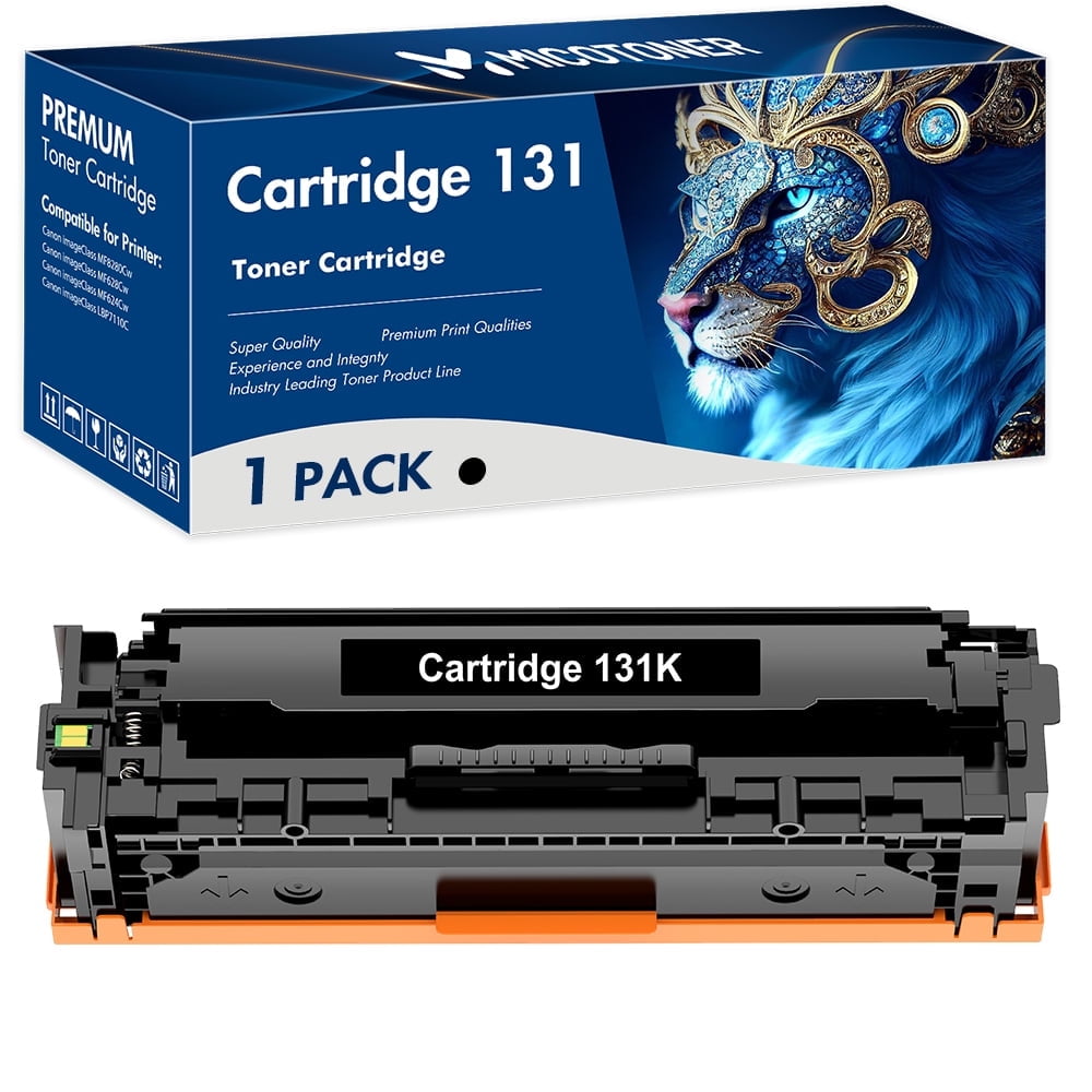 MICOTONER 1-Pack Compatible Toner Cartridge for Canon 131IIK Work with ...