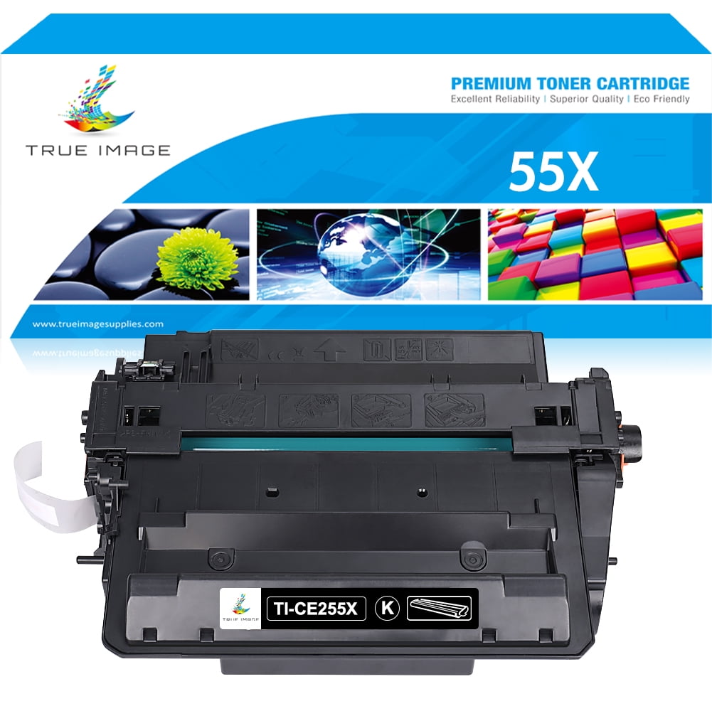 True Image 1-Pack Compatible Toner Cartridge for HP CE255X 55X LaserJet ...